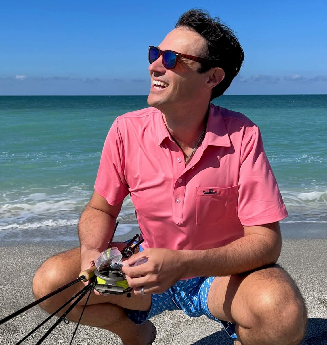 Skiff Dogs: Upcycled Surf Polo - Tidal – Collared Greens