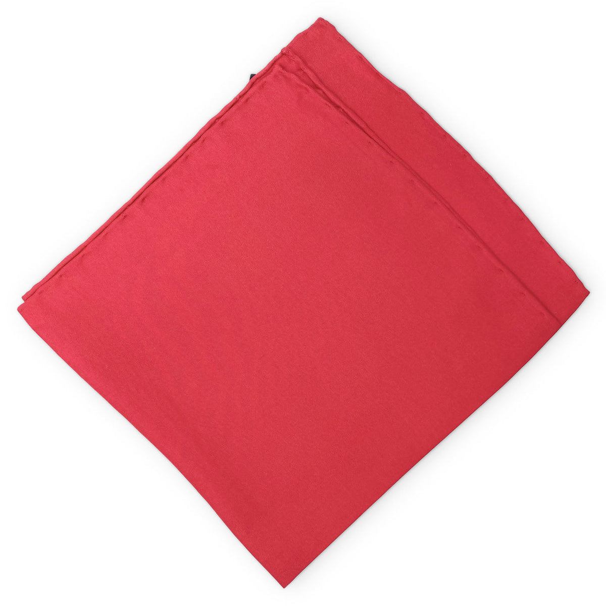 Solid: Silk Pocket Square - Red – Collared Greens